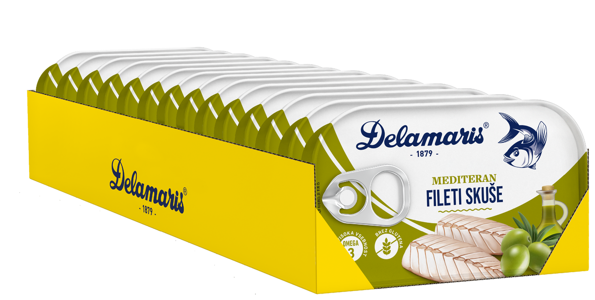 Delamaris fileti skuše MEDITERAN MULTIPACK 14 x 125g
